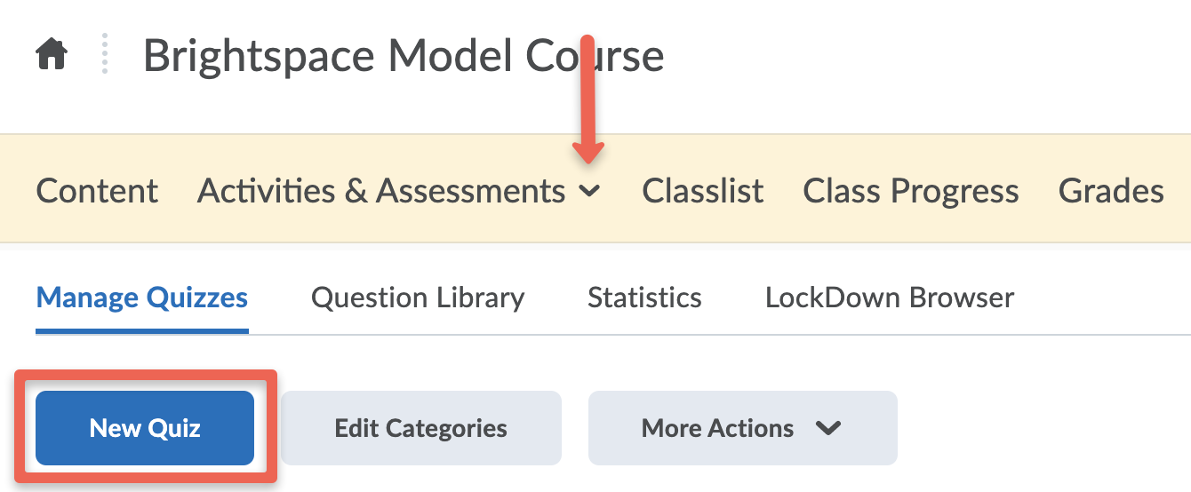 Creating an Honor Code quiz | Brightspace | Vanderbilt University