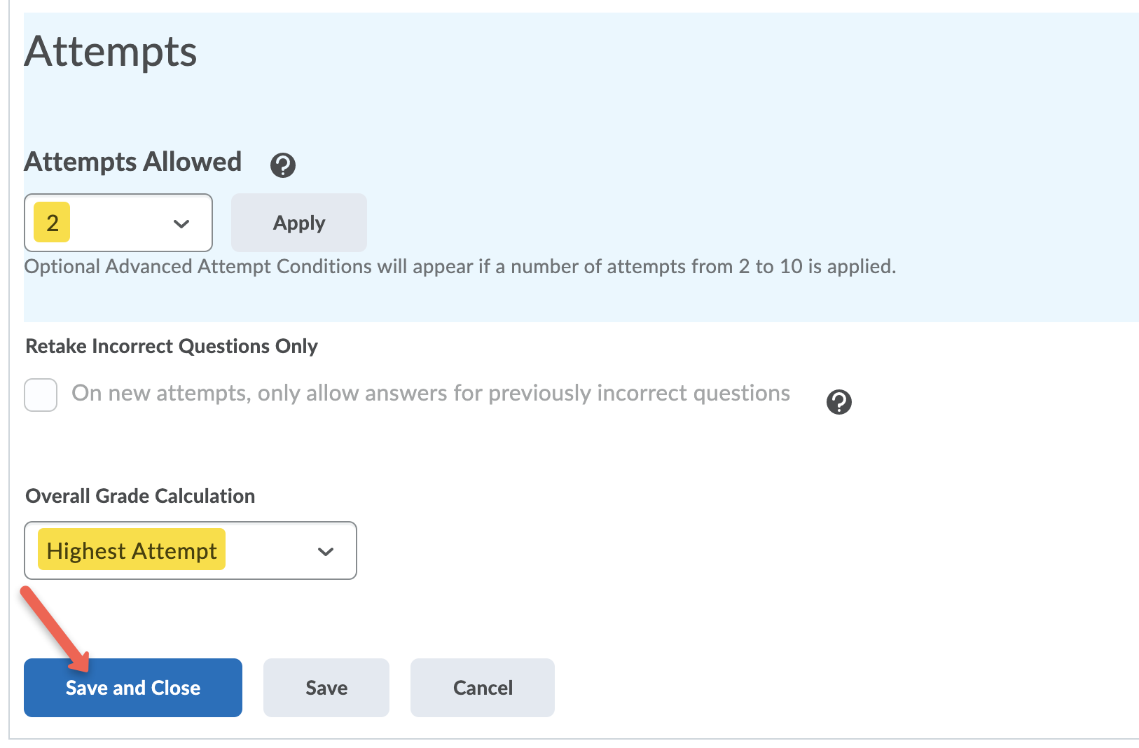 Creating an Honor Code quiz | Brightspace | Vanderbilt University