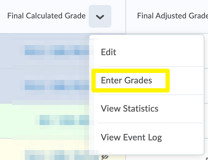 Final Grade – enter grades | Brightspace | Vanderbilt University