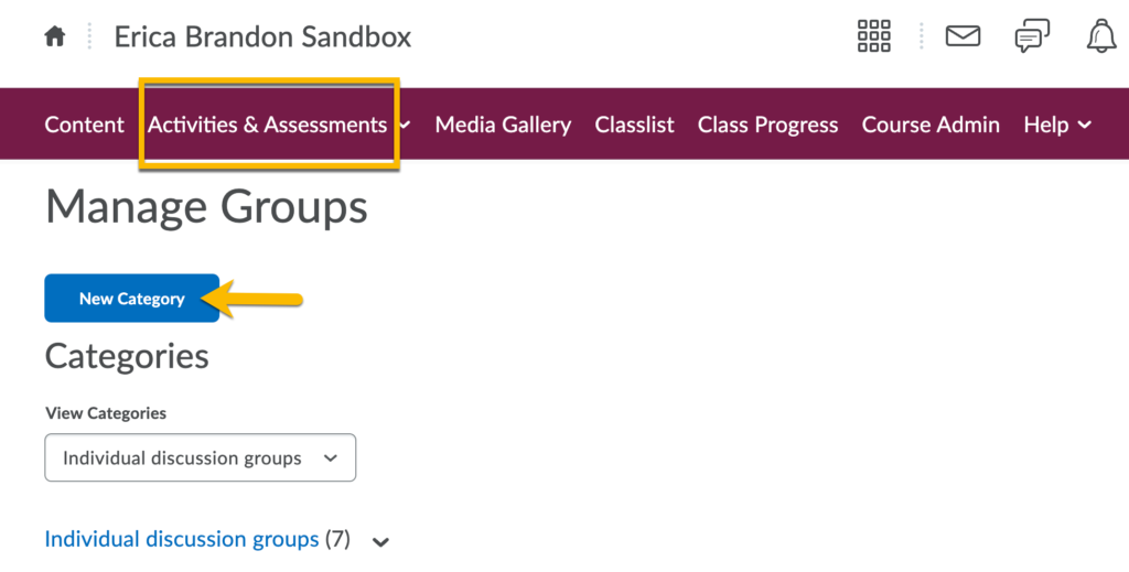 Creating Self-Enroll Groups for your Students | Brightspace | Vanderbilt University