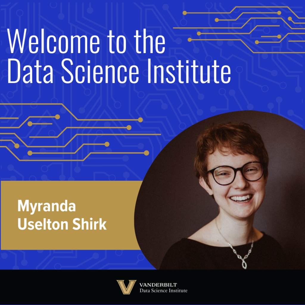 Data Science Institute alum Myranda Uselton Shirk returns to DSI to join our team as a Senior ...