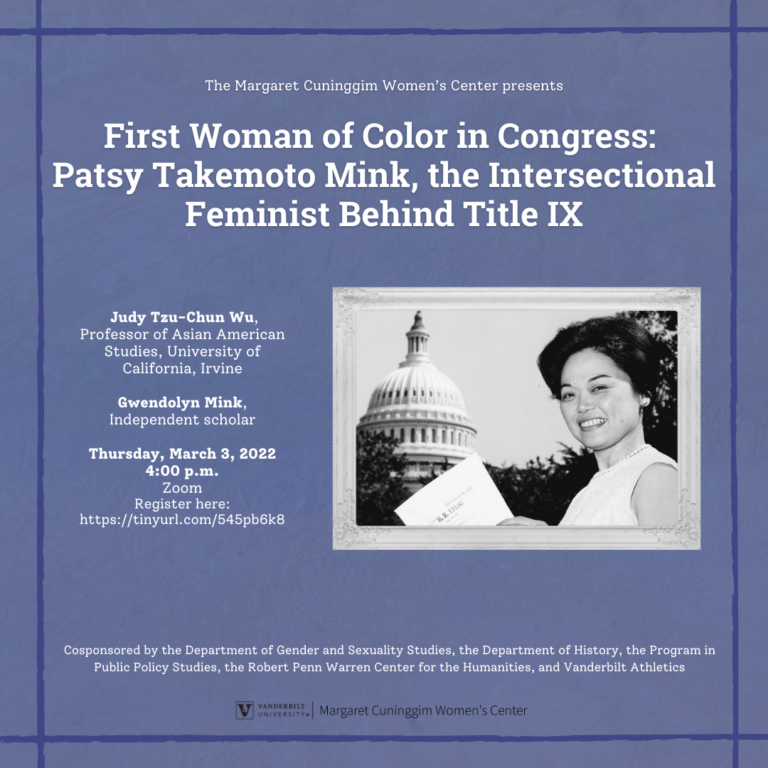 First Woman of Color in Congress: Patsy Takemoto Mink, the ...