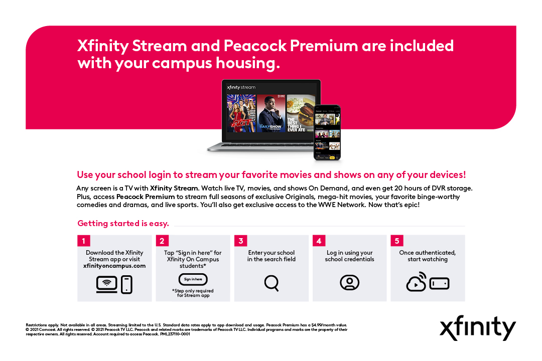 XFINITY On-Campus IPTV Service | Housing and Residential Experience ...