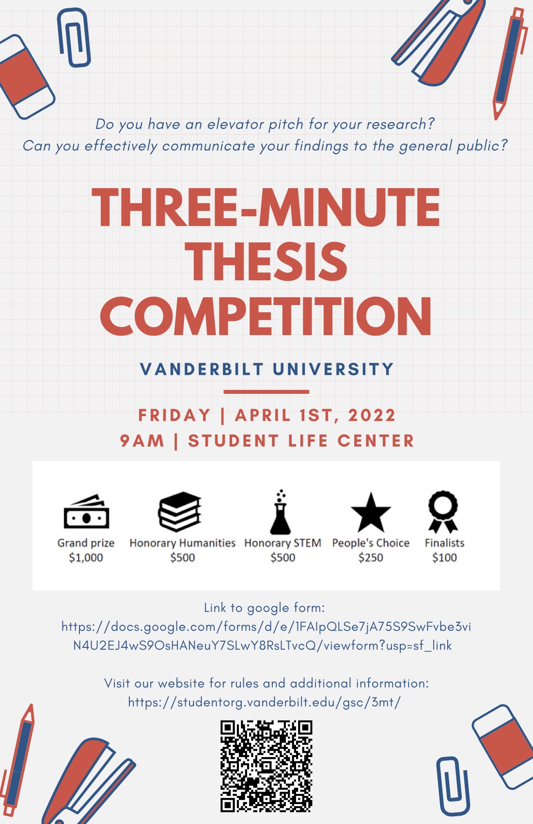 Three-Minute Thesis (3MT) Workshop Friday 2/4 1:00-2:00 (Online) | The ...