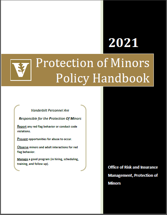 Policy Handbook | Youth Protection | Vanderbilt University